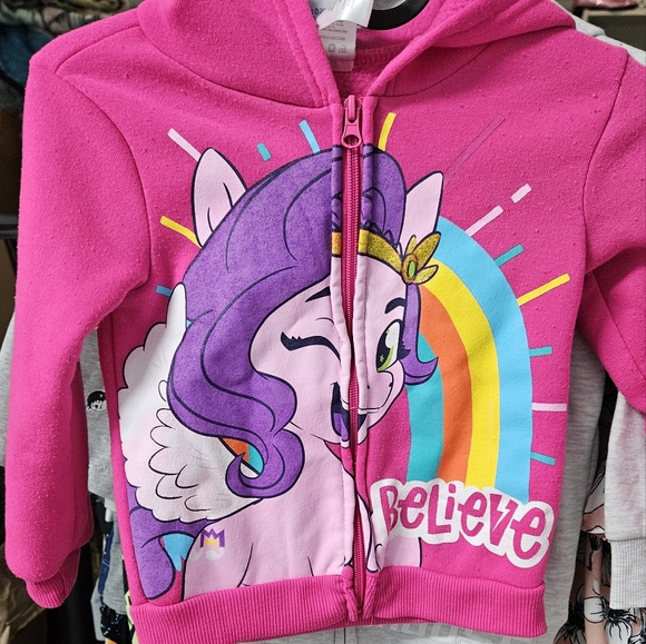 hasbro my pony | Jackets & Coats | My Little Pony Hasbro Girls Zip Up ...